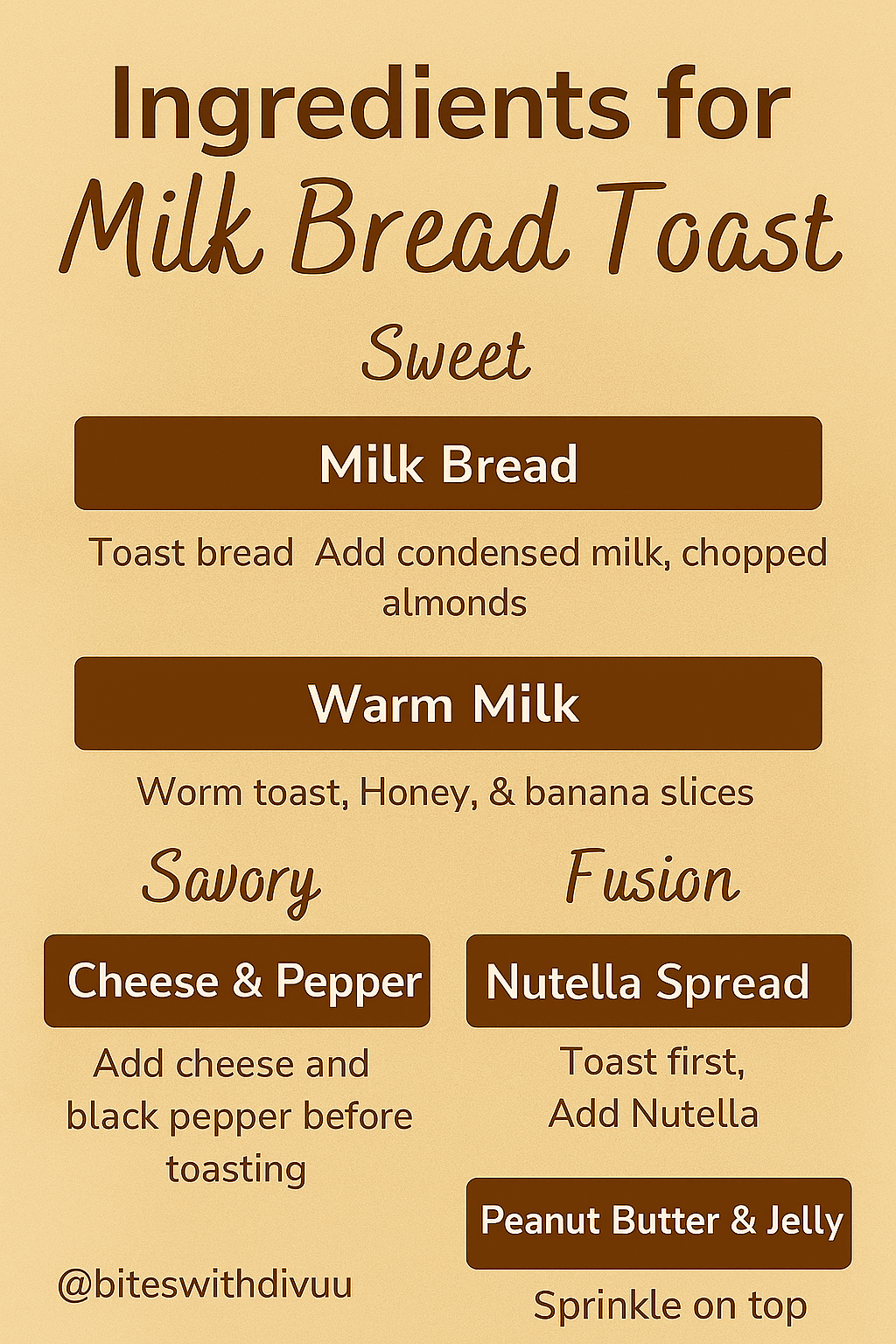 Milk Bread Toast Recipe – Easy Sweet & Savory Variations for Afternoon ...